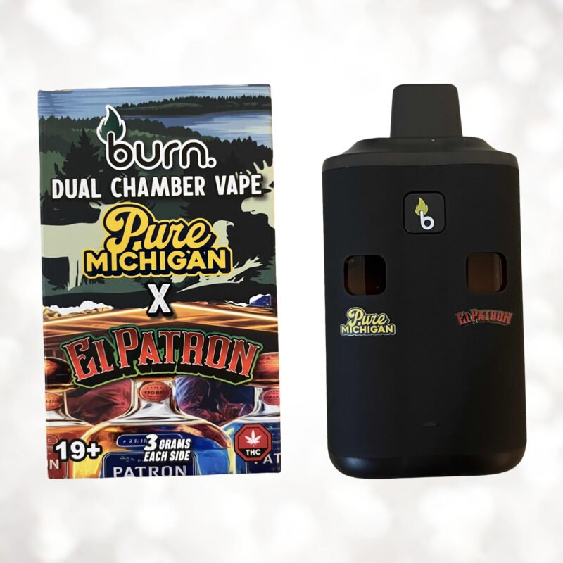 Burn - 6G Dual Chamber Disposable Vape (Pure Michigan + El Patron ...